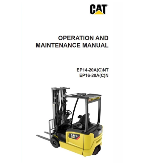 Caterpillar EP20ANT Service, Operation and Maintenance Manual ...